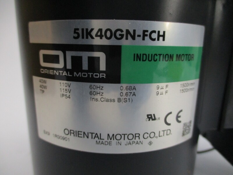 ORIENTAL MOTOR 5IK40GN-FCH 115V 0.67A NSMP | eBay
