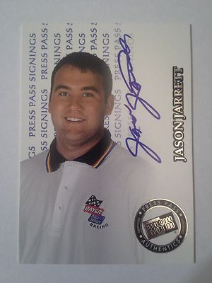 1999 Press Pass Signings JASON JARRETT #33 Bayer Autograph #d/1500 ...