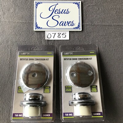 2- Master Plumber 310-870 Tip Toe Bathtub Drain Conversion Kit Bronze ...