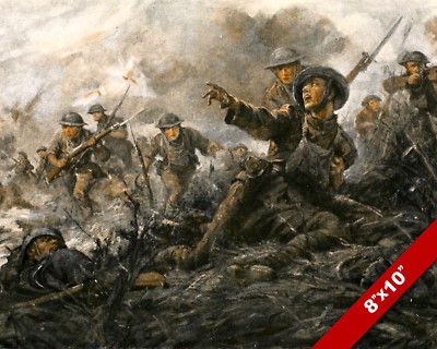 Ww1 Painting First World War: The Passage Of The Yser During The