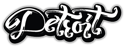 Detroit City Michigan USA State Slogan Car Bumper Sticker Decal ''SIZES ...