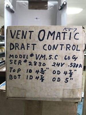 Ventomatic Vm.5.C Draft Control 2830 24V 580A | eBay