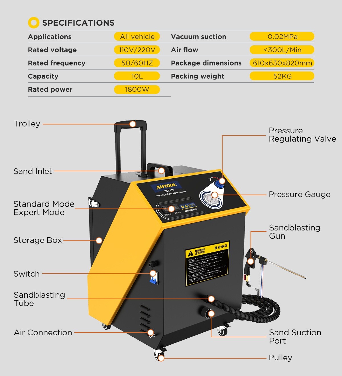 Automotive Engine Intake Pipe Valve Clean Machine Sand Carbon Deposits ...