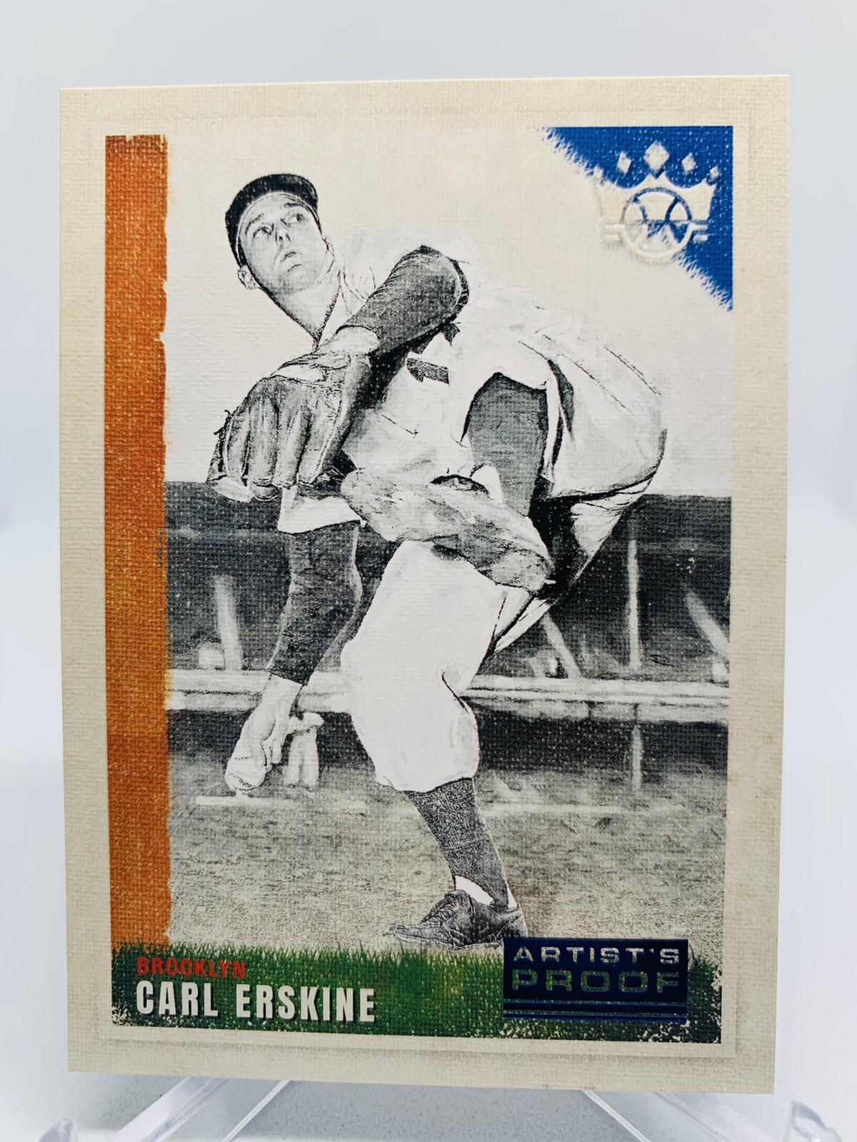 2022 Panini Diamond Kings - Artist Proof Blue #14 Carl Erskine for sale ...