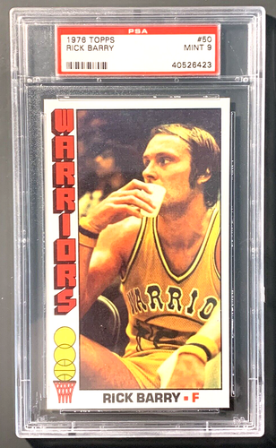 1976 Topps #50 Rick Barry PSA 9 Mint Golden State Warriors HOF | eBay