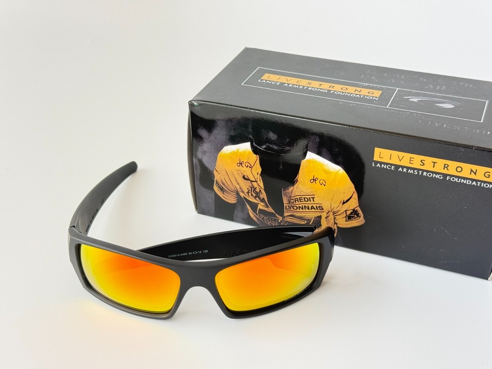Oakley Gascan OO9014 Polarized Sunglasses Matte Black Orange Ruby Lens ...