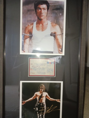 Bruce Lee Brandon Lee framed autograph receipt | eBay