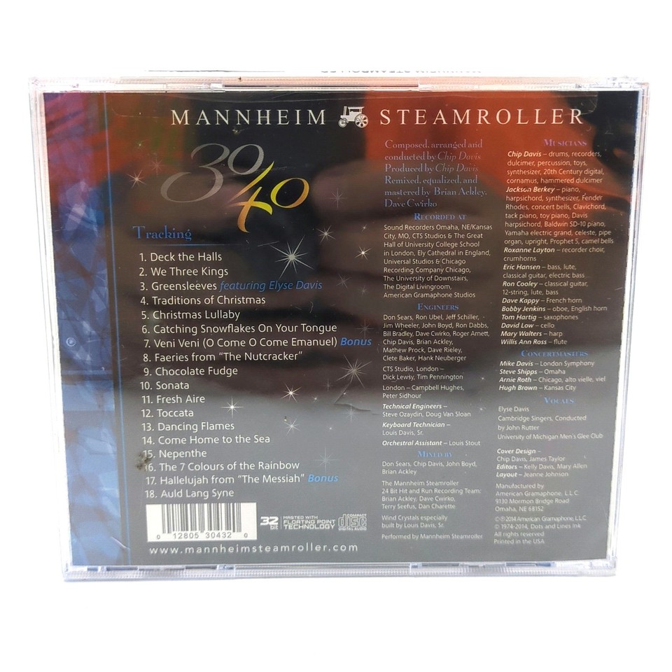 Mannheim Steamroller 30/40 Target Exclusive CD American Gramaphone NEW ...