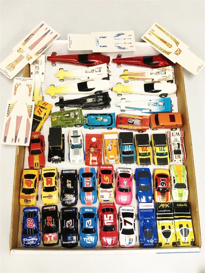 1970s AURORA AFX DRAGSTERS DODGE AZTEC CANDY RED BEAUTIFUL WORKS w ...