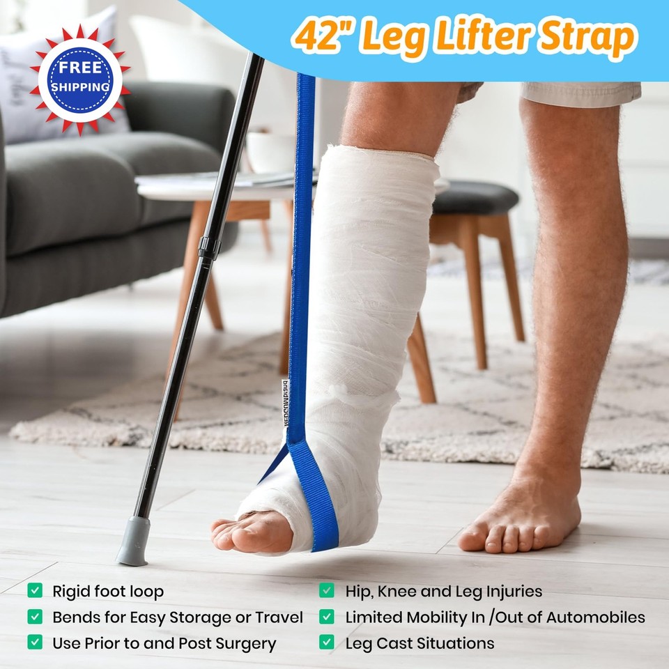 CAidRE 7PC Hip Kit Mobility Aids Reacher Grabber Shoe Horn Sock Aid Leg ...