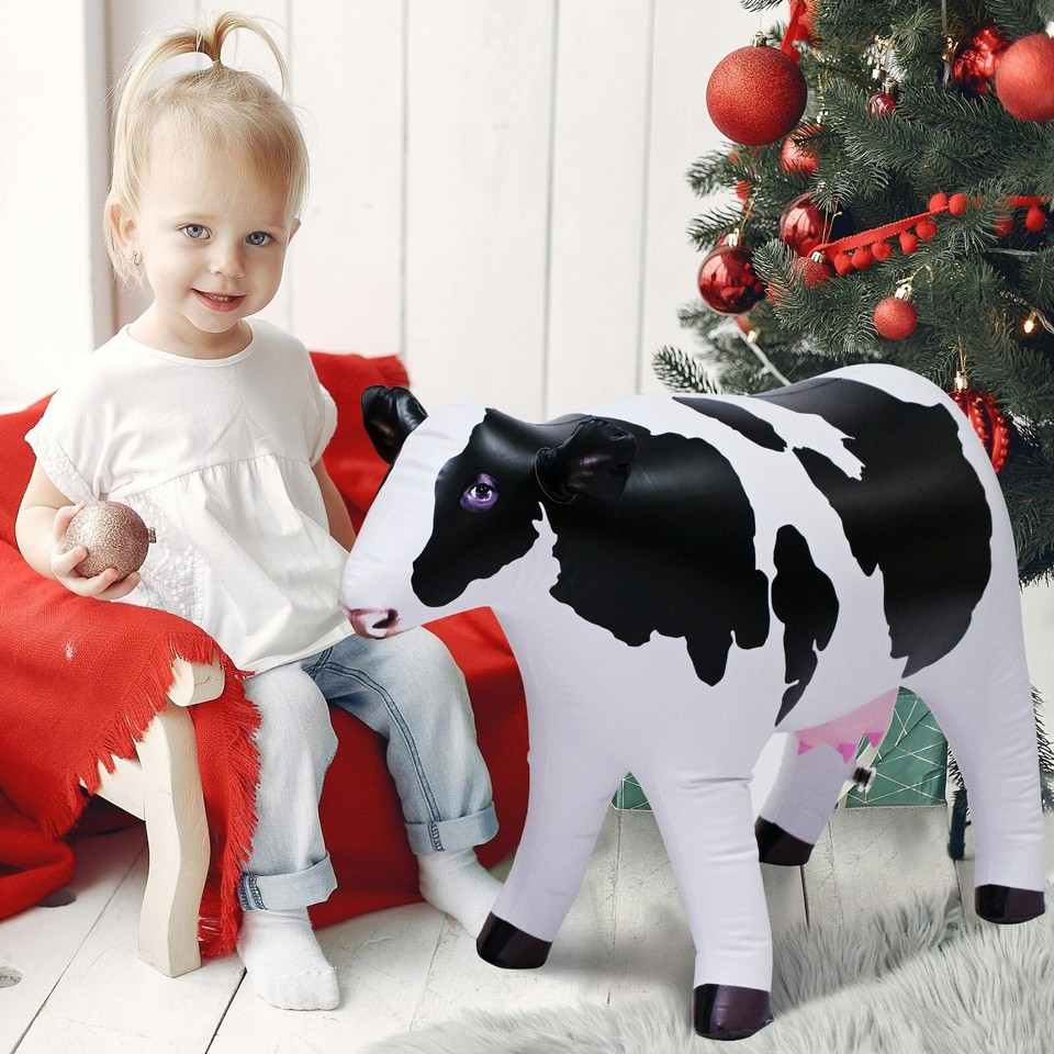 Jet Creations 37" Inflatable Cow – Farm Animal Figure Toy for Birthday ...