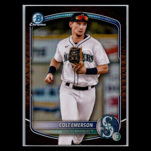 2025 Bowman - BCP-17 Colt Emerson Prospect Reptilian Refractor Seattle ...