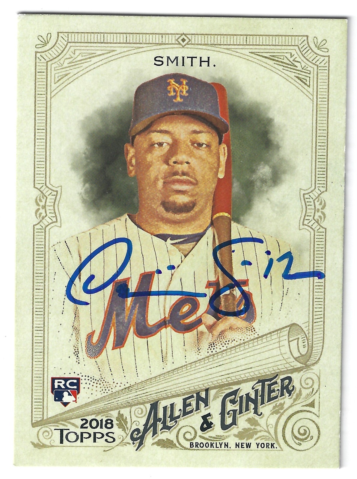 DOMINIC DOM SMITH NEW YORK METS SIGNED ALLEN & GINTER CARD WASHINGTON ...