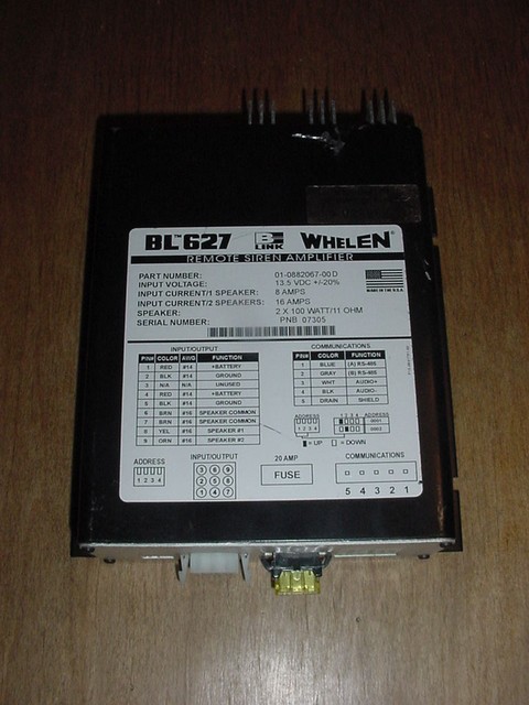 Whelen Blink Bl627 Remote Siren Amplifier for sale online | eBay