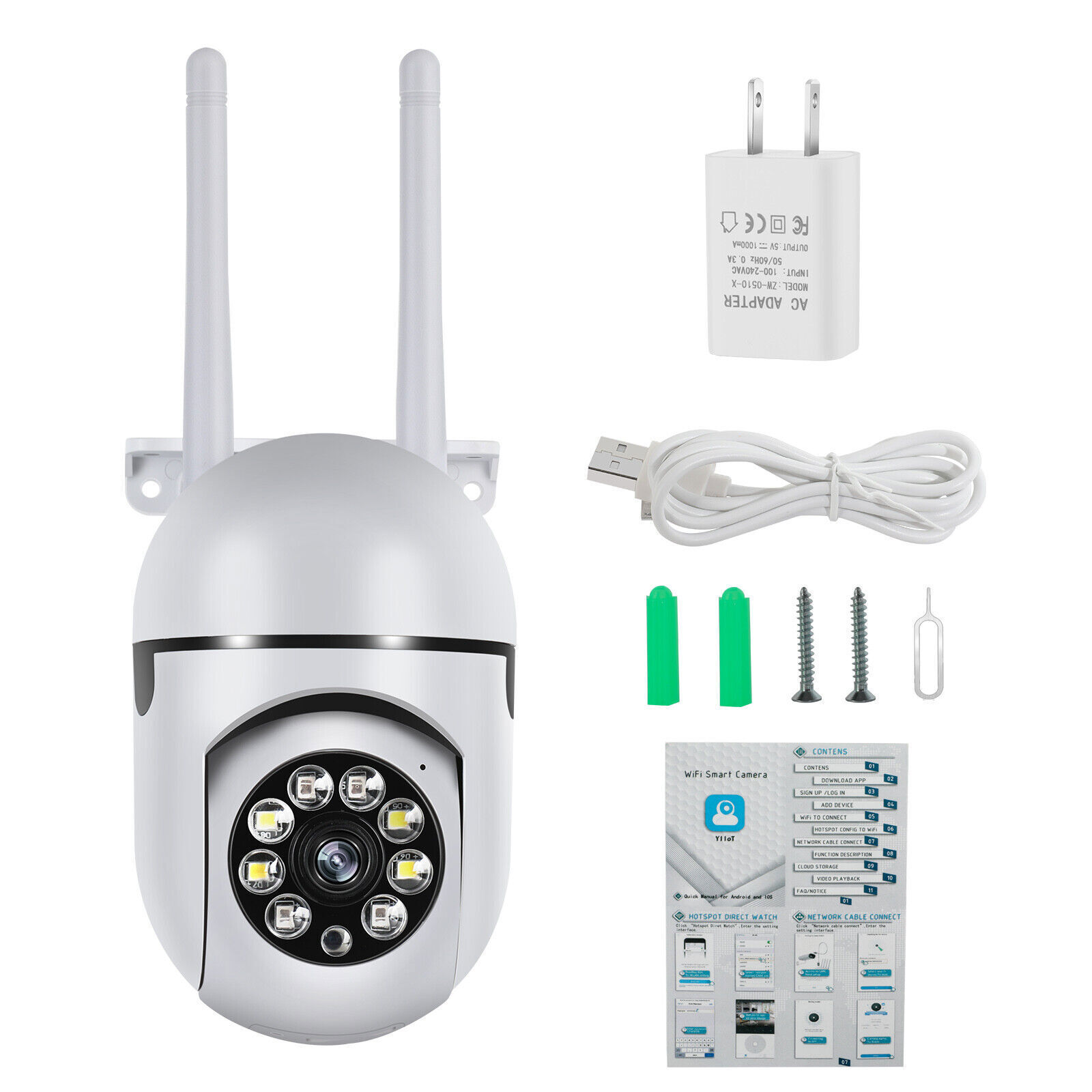 Security Camera Wireless System Home Outdoor 5G WiFi CCTV 1080P HD ...