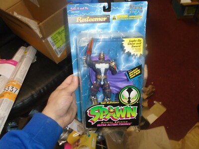 1995 McFarlane Spawn Series 3 Action Figure Redeemer Lights UP Purple cape | eBay