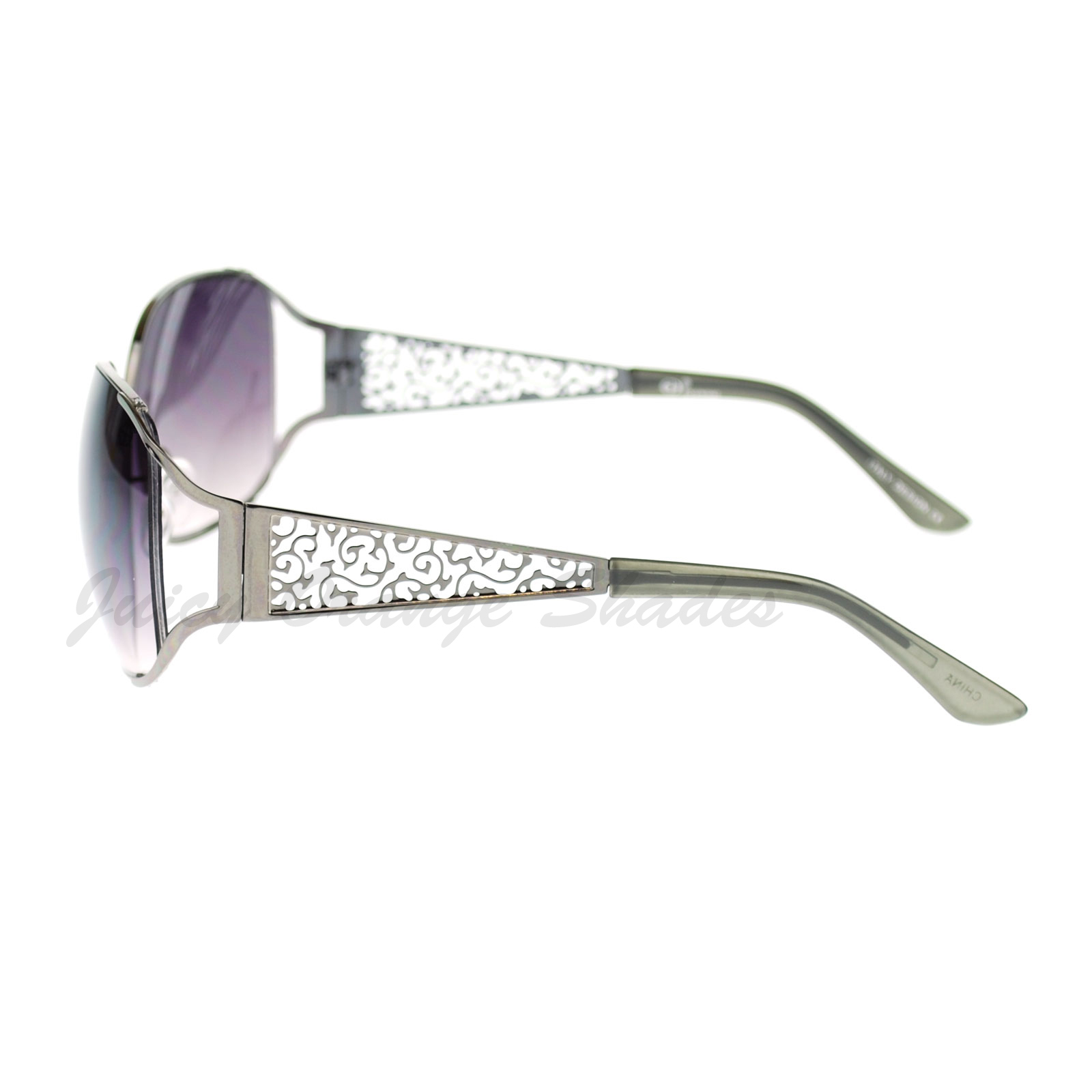 Vintage Fashion Womens Sunglasses Rectangular Open Side Frame | eBay