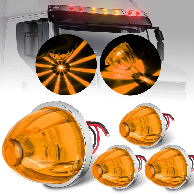 LED Watermelon Lights Indicator BIG Side Marker Clearance Lamp Truck ...