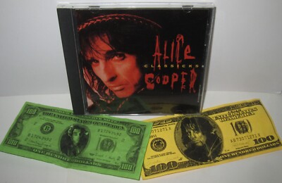 ALICE COOPER DOLLAR BILL STAGE PROP CLASSICKS CD ROCK HORROR THEATRE 3 ...