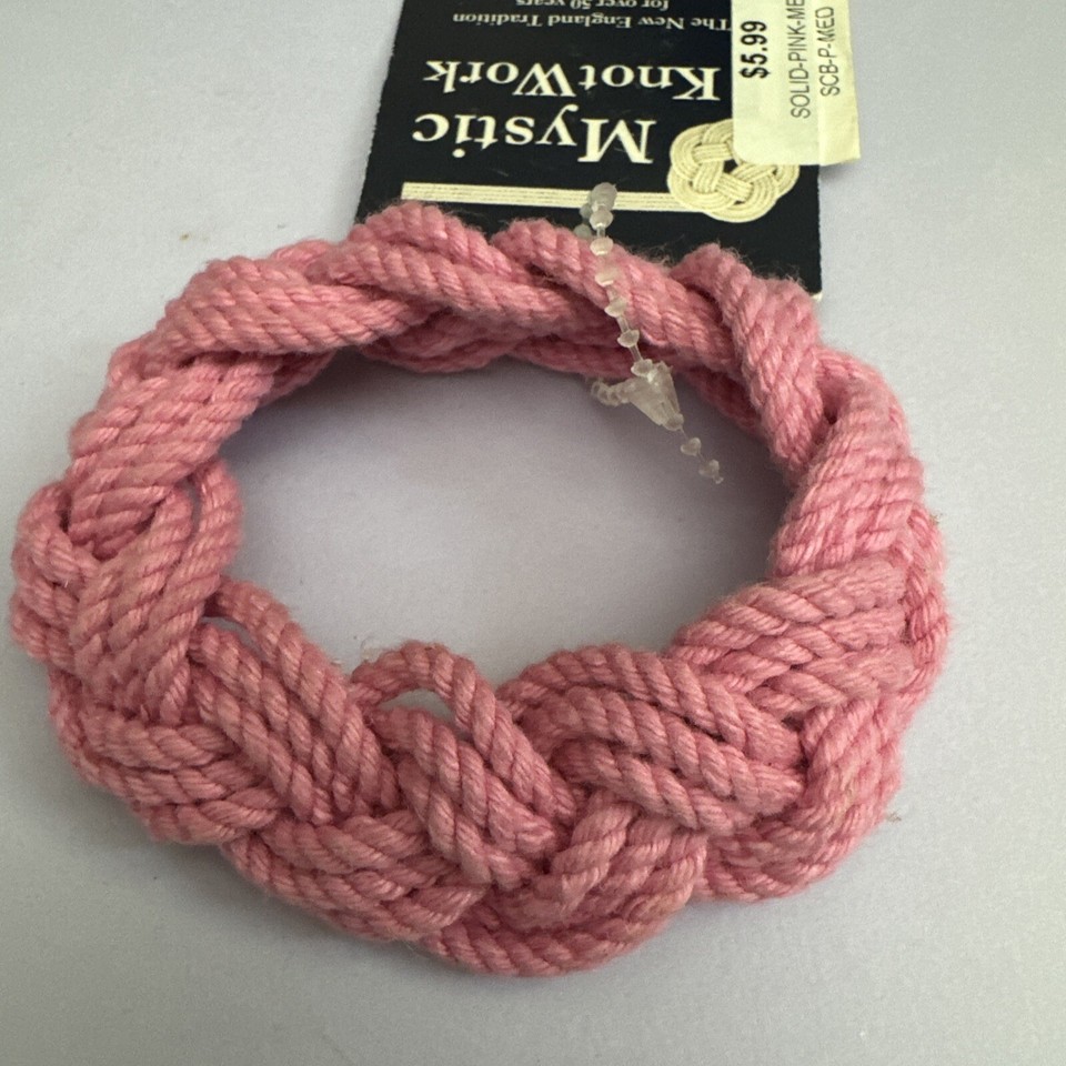 Original Sailor Knot Surfer Beach Rope Bracelet by Mystic Knotwork Pink ...