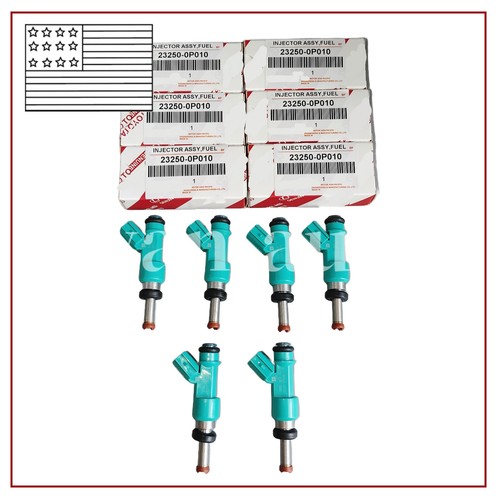 6x OEM DENSO Fuel Injectors Fits 10-16 LEXUS & TOYOTA Sienna 3.5L V6 ...