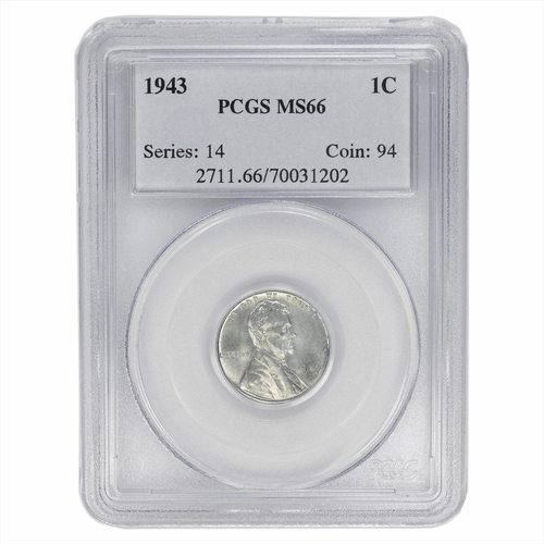 1943 Lincoln Steel Cent 1c PCGS MS 66 | eBay
