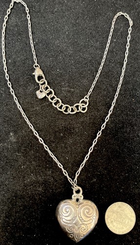 Brighton Photo Heart Pendant Necklace Retired Locket Gems | eBay