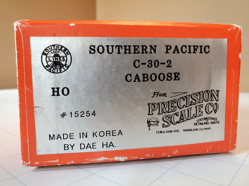 Precision Scale Southern Pacific class C-30-2 HO Brass Caboose - PSC ...