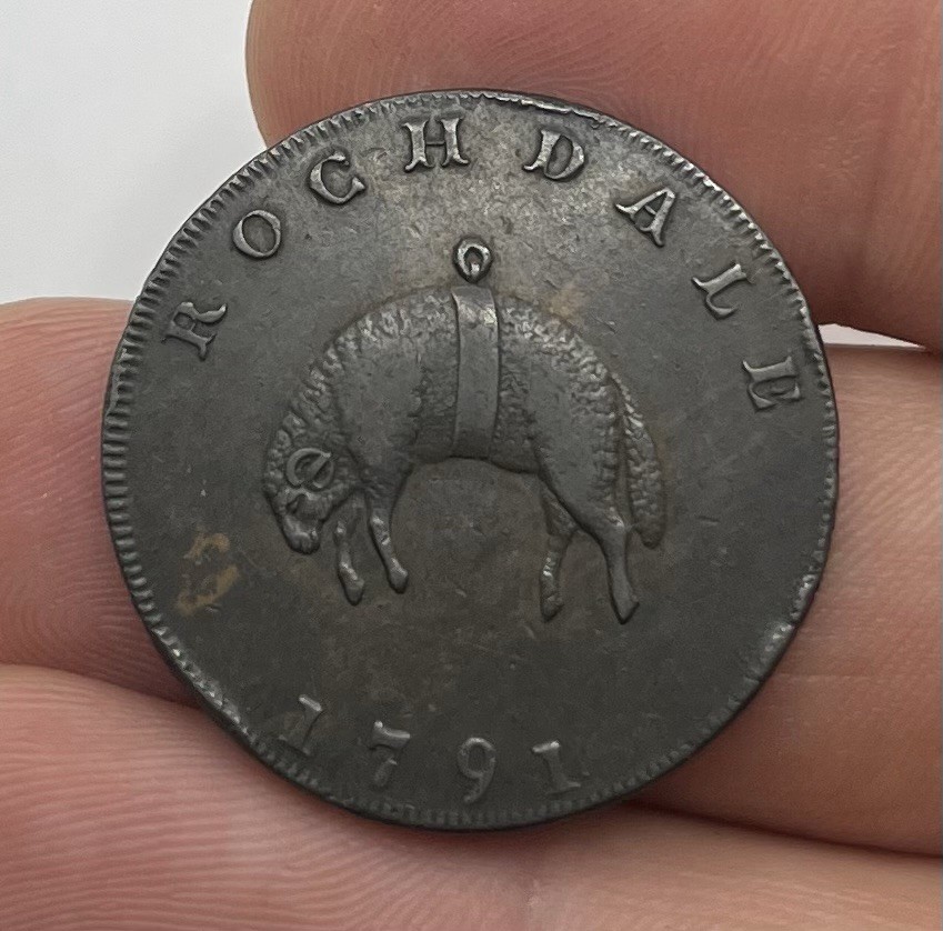 George III Era Rochdale Halfpenny Token Coin 1791 | eBay UK