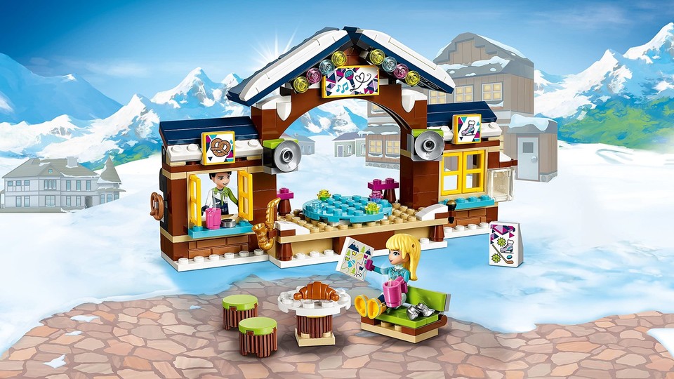 Lego Friends Snow Resort Ice Rink 41322 Nate Stephanie Skating Hockey ...
