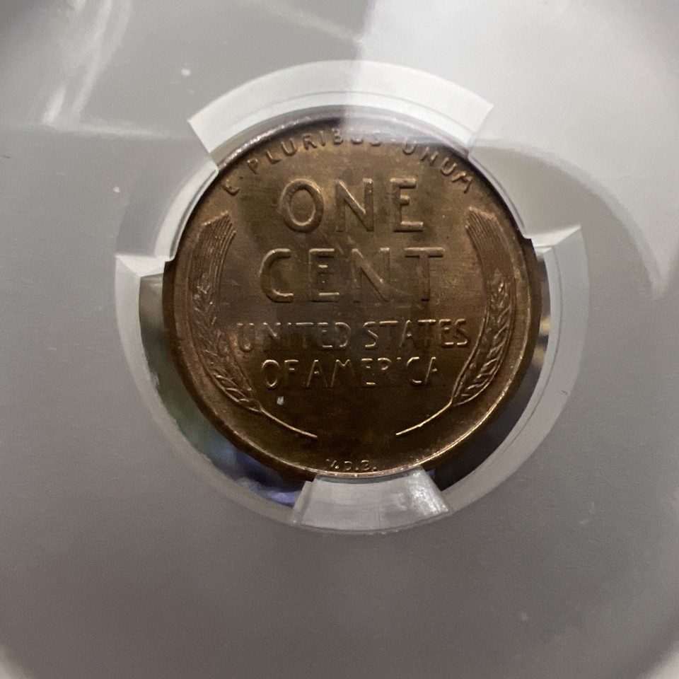 1909-S VDB 1c Lincoln Penny CAC holder MS 65 RB Witter Brick Lots of ...