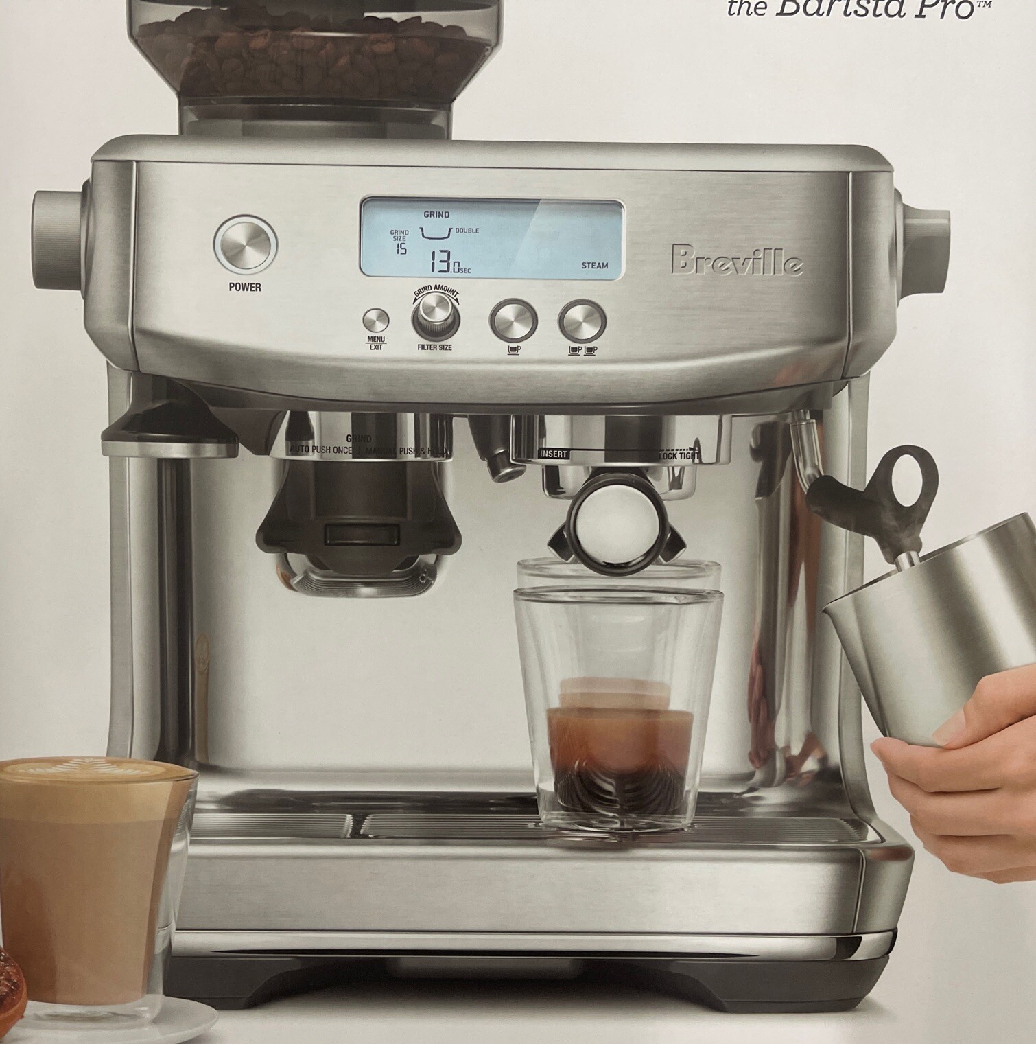 Breville BES878 Barista Pro Espresso Machine - Stainless Steel for sale ...