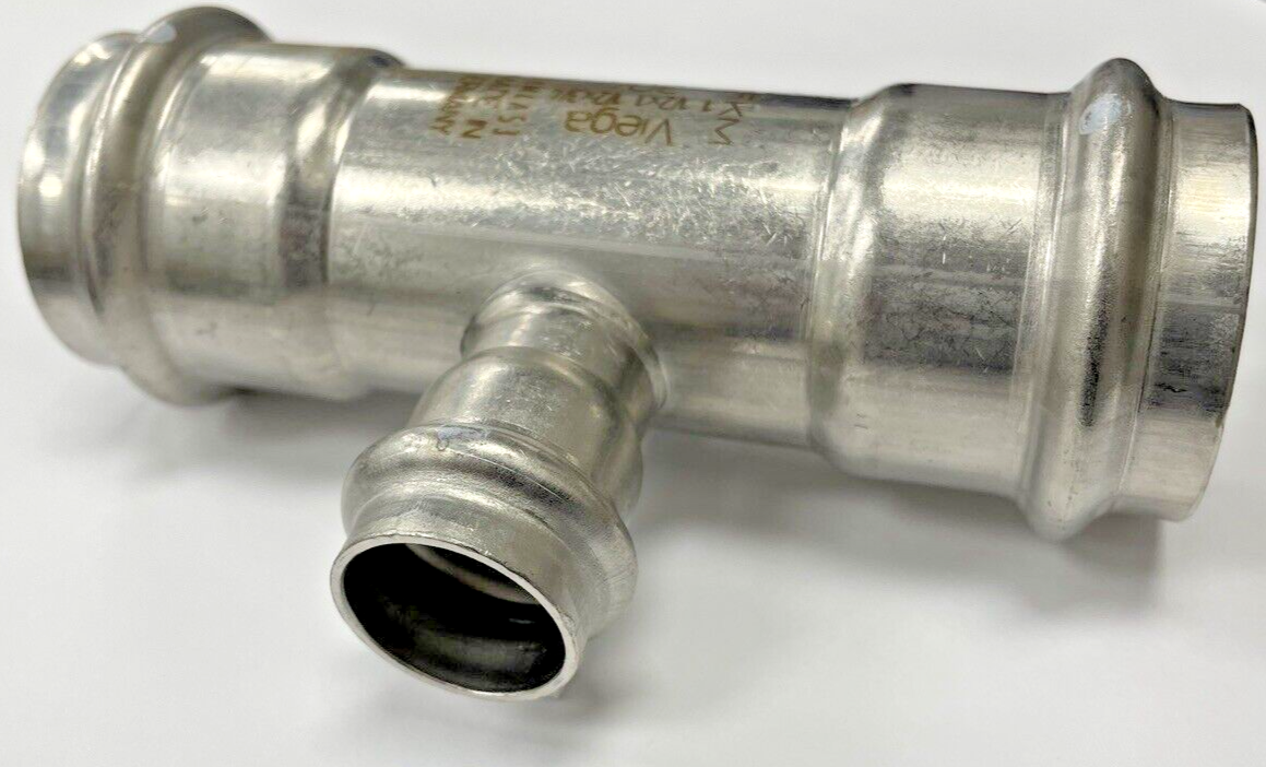 ProPress 85702 1-1/2" x 1-1/2" x 3/4" Stainless Reducing Tee w/ FKM ...