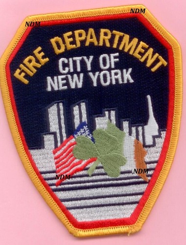 New York City Fire Dept Shoulder Patch Irish Flag Shamrock | eBay