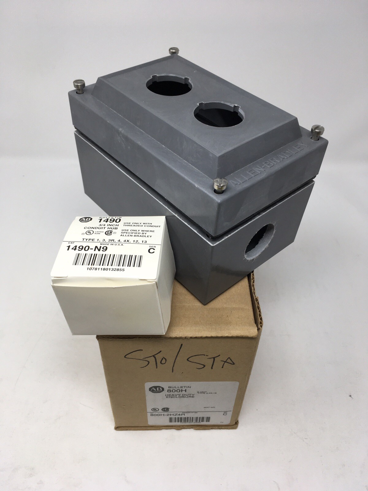 Allen Bradley AB 800H-2HZ4R Enclosure Push Button Heavy Duty | eBay