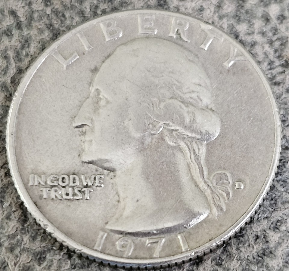 1971 D Washington Quarter DDR Doubled Die Reverse FS-801 Variety Coin ...