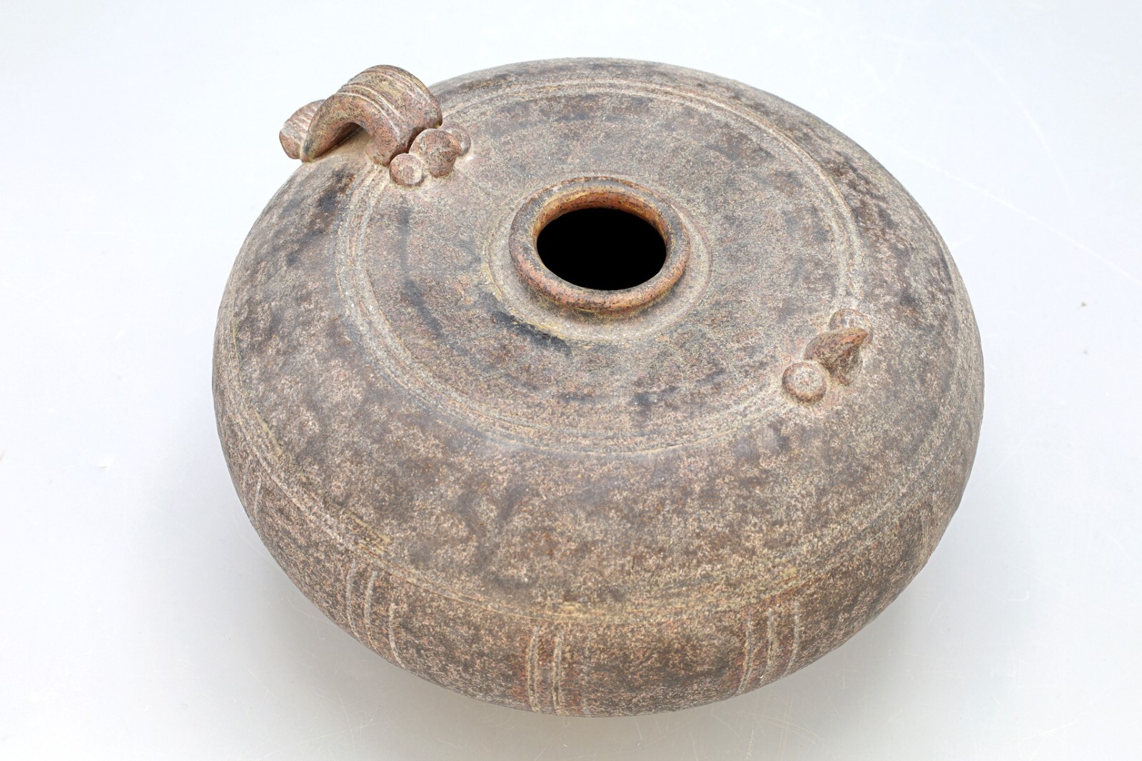 Antique 14th Century Khmer Ceramic Lime Pot, Late Angkor Yashodharapura ...