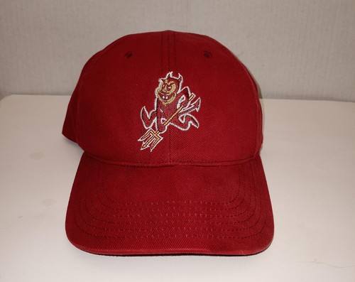 Arizona State Sun Devils Red Embroidered Hook And Loop Closure Baseball ...
