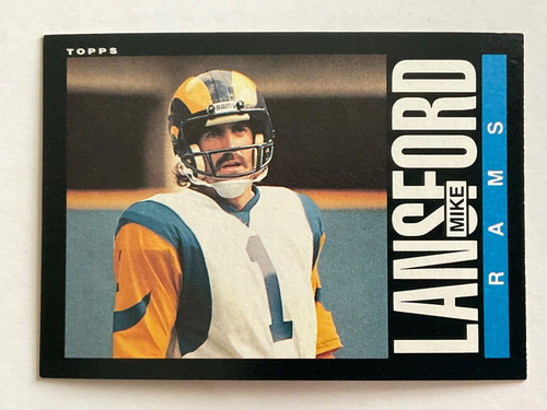 Mike Lansford 1985 Topps Football Card #84- Los Angeles Rams ...