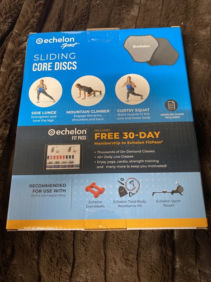 Sliding Core Discs Exercise Lunges Squats Echelon Sport Strength ...