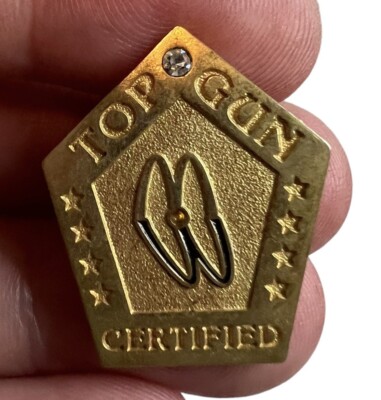 McDonald’s Employee Pin Top Gun Certified Gold Tone Golden Arches ...