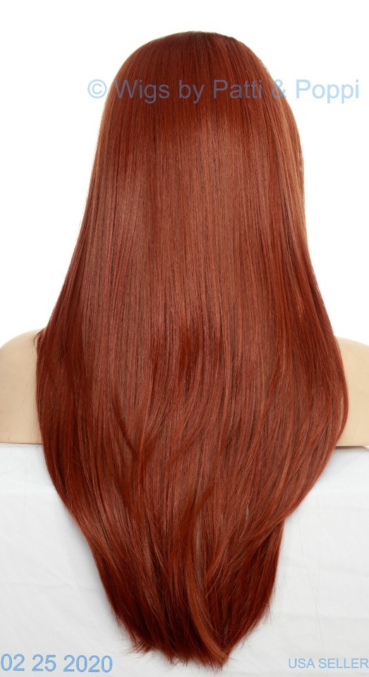 LONG STRAIGHT LACE FRONT WIG | COLOR 130 RED/BROWN | HOT LONG STYLE 140 ...