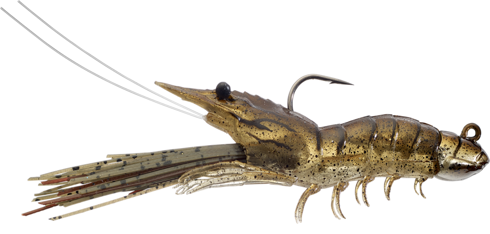 Live Target Fleeing Shrimp Pre-Rigged Soft Plastic Shrimp Redfish ...