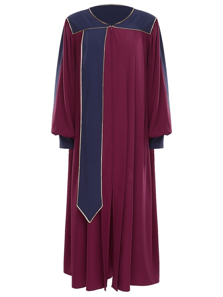Women Robe Pastor Costume Judge Dress Long Gown Clergy Bathrobes ...