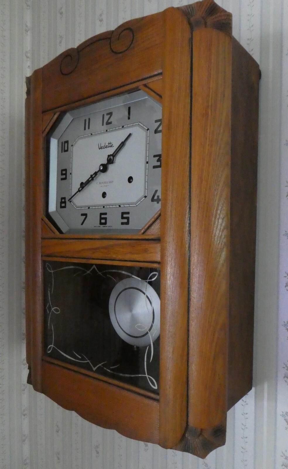 Antique French Vedette Westminster chime wall clock | eBay