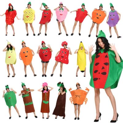 Food Cosplay Fruit Vegetable Costume Funny Adult Children Costumes ...