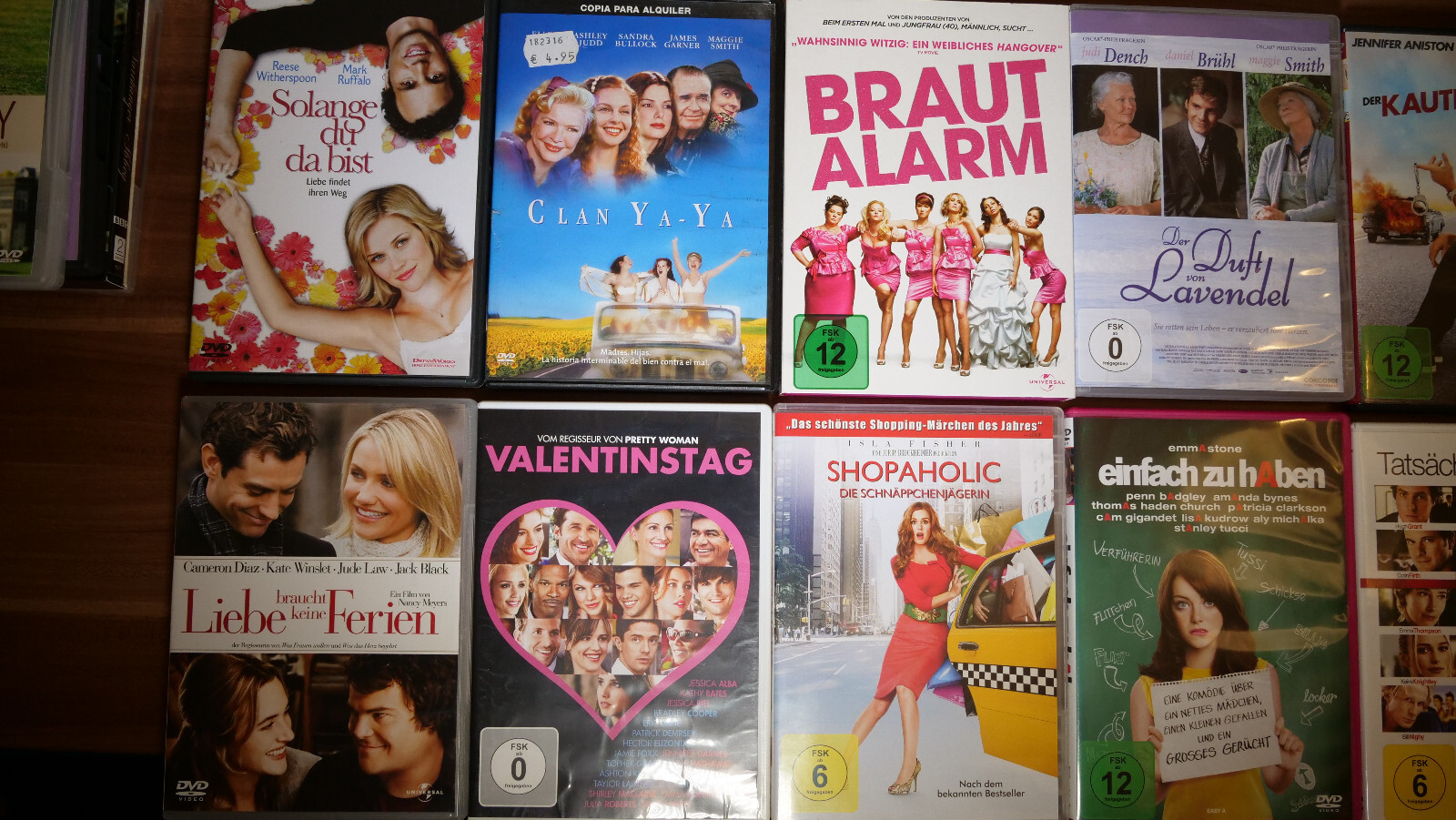 15 Liebesfilme DVD-Set (Liebe braucht keine Ferien,Brautalarm,PS Ich ...
