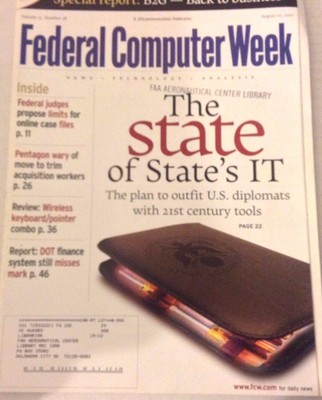 Federal Computer Weekly Magazine The State's IT August 20, 2001 ...