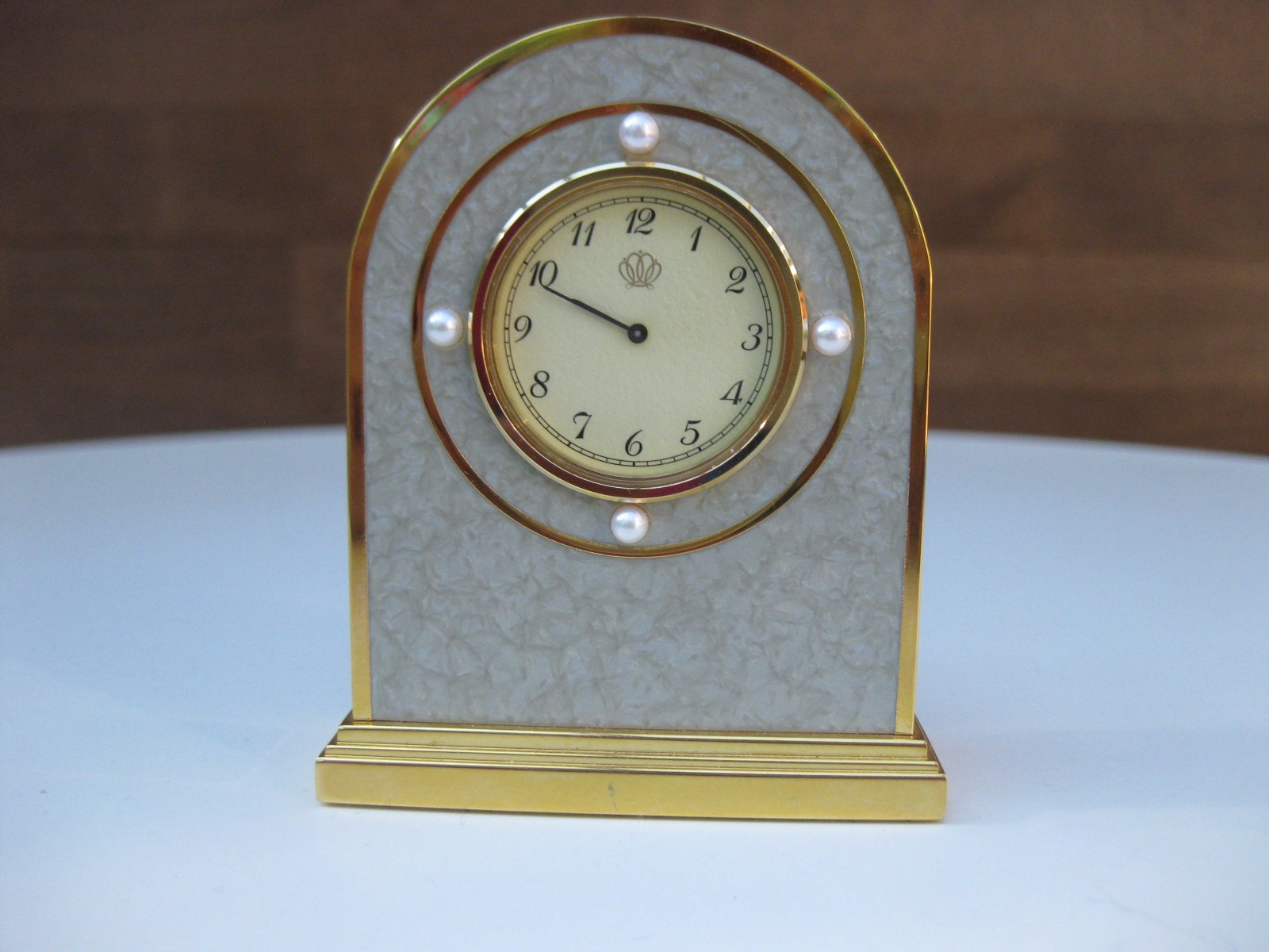 Mikimoto clock with 4 pearls | eBay