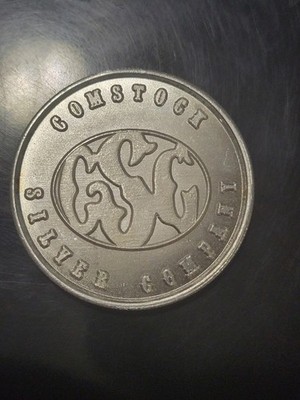 ULTRA RARE VINTAGE COMSTOCK SILVER COMPANY 1 OZ SILVER ROUND ONLY 5000 ...